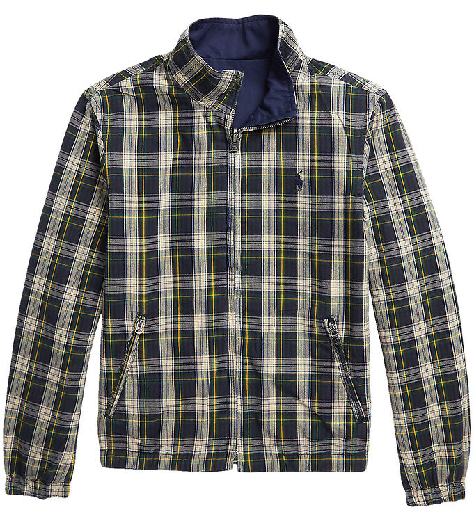 Polo Ralph Lauren Jakke - Vendbar - Blåternet/Navy m. Print Polo Ralph Lauren Jakke - Vendbar - Blåternet/Navy m. Print